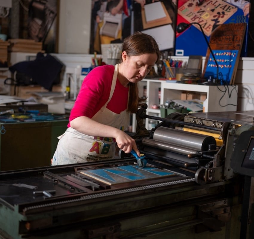 Printing on the Vandercook Proofing Press - National Print Museum